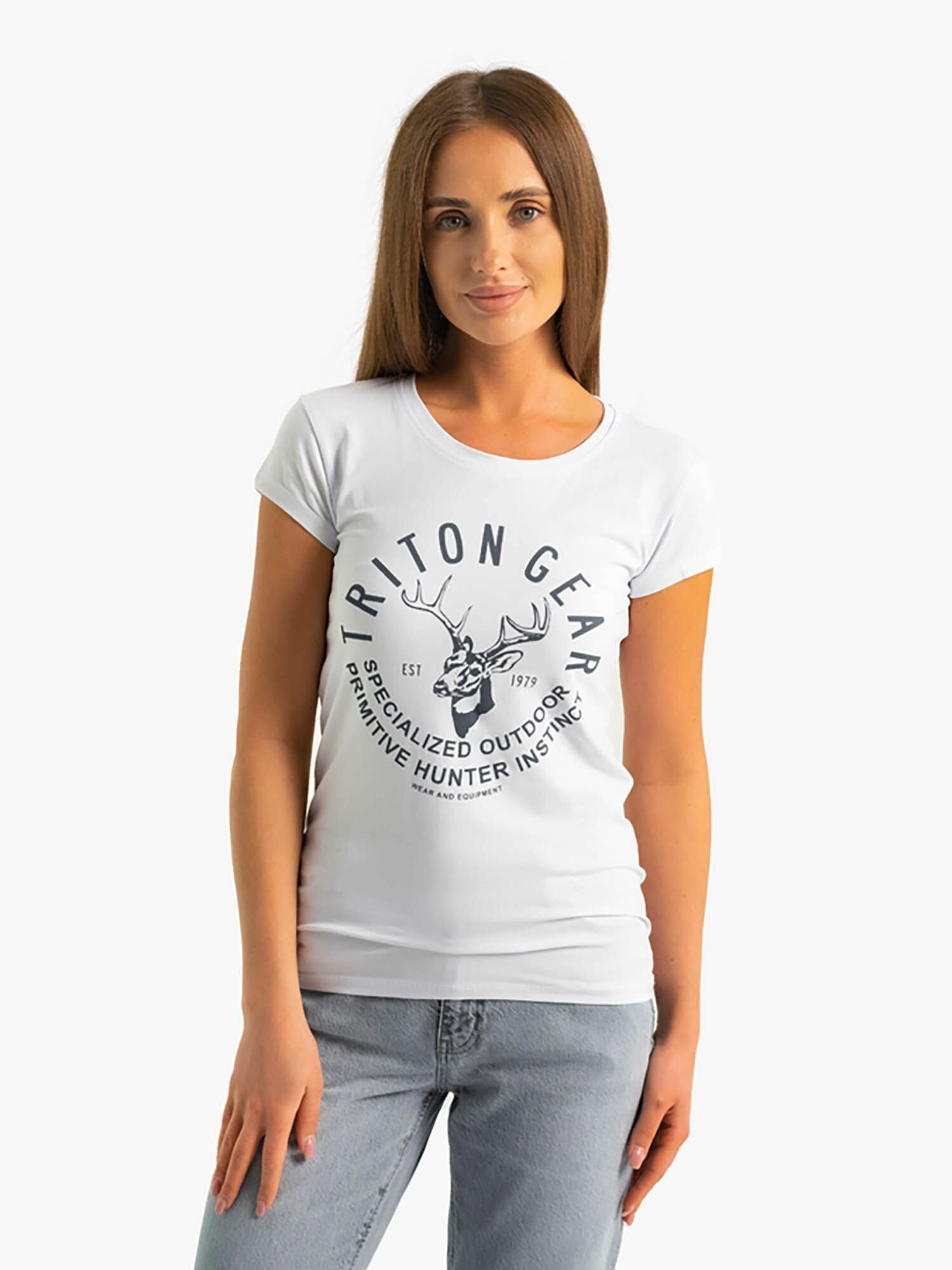 Футболка "PRIMITIVE INSTINCT" (Белый) TRITONGEAR Размер M (42-44)