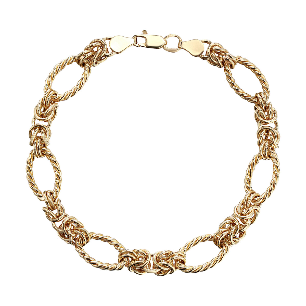 Браслет, желтое золото, 585 проба