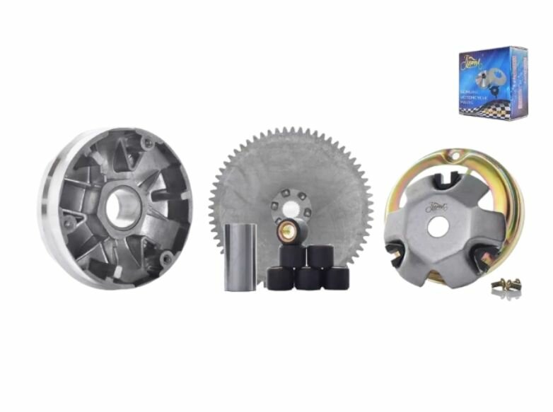 Вариатор передний DIO AF18 вал 12mm +палец, щека