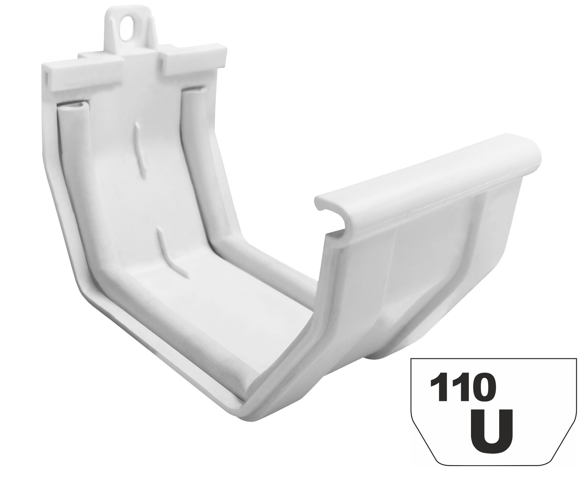 Соединение желоба U110/67, белый-1 шт.