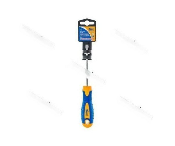 Отвертка шлицевая 3* 75 противоскользящая рукоятка kraft 700409