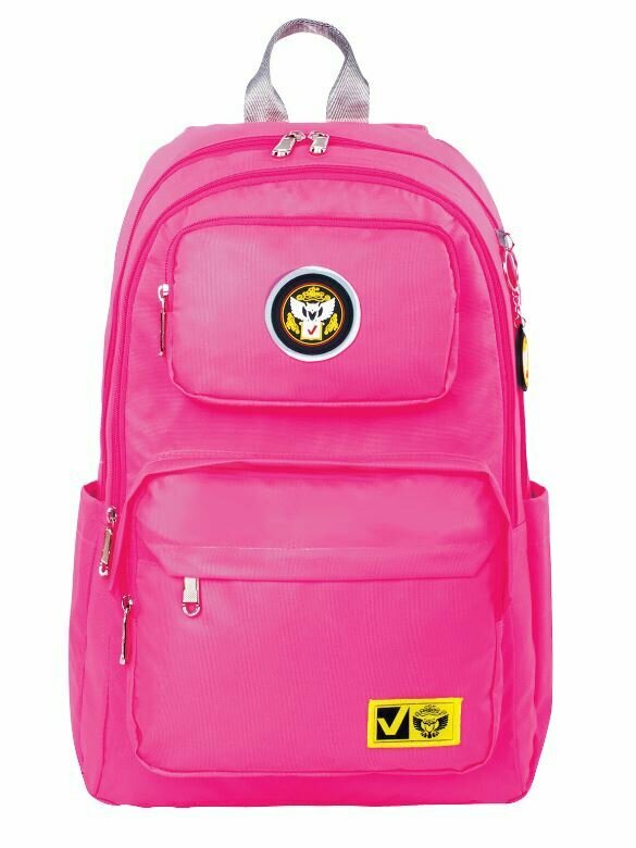 Рюкзак BRAUBERG LIGHT молодежный, с отделением для ноутбука, нагрудный ремешок, фуксия, 47х31х13 см