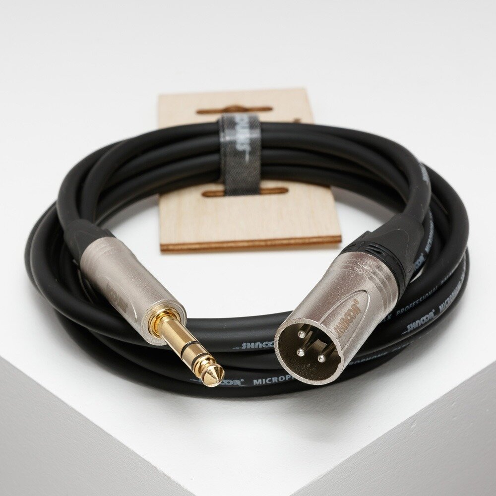 Кабель аудио 1xJack - 1xXLR Shnoor MC226-XMJS 0.15m