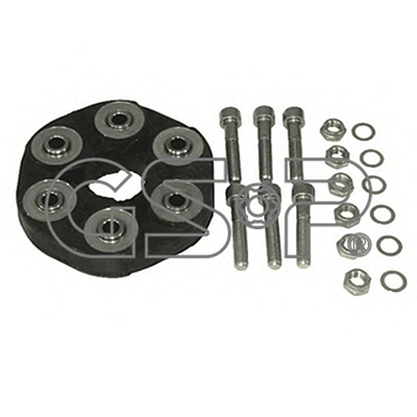 GSP 510570S (1244100215 / 2014101715 / 2024101315) муфта кардана к-кт с болтами и гайками\ мв w124 / w126 / w201 / w202