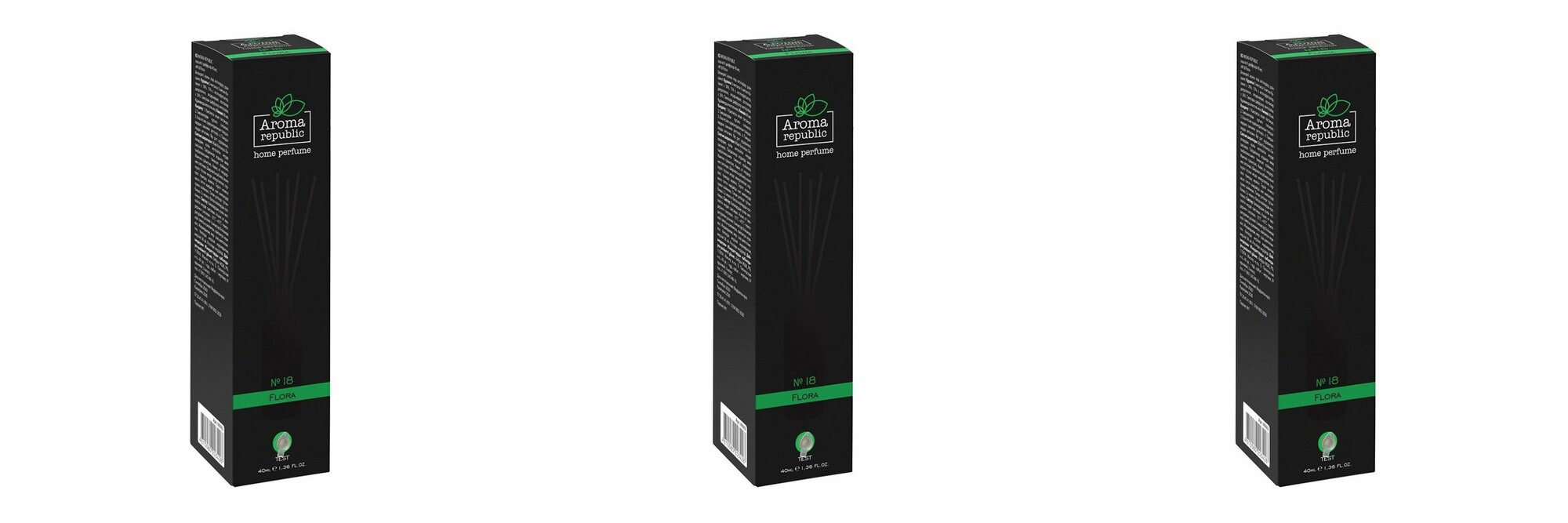 AROMA REPUBLIC Ароматический диффузор 20 мл, "№18 Flora" , 3уп.