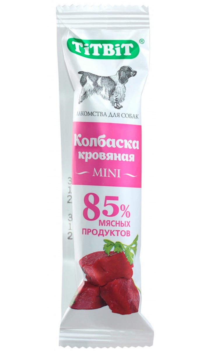 Лакомство TIT BIT для собак колбаска кровяная (1 шт х 30)