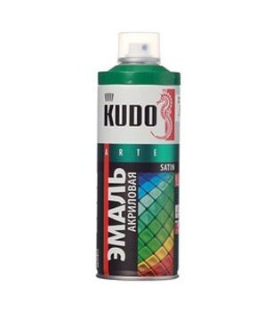 Эмаль аэрозольная Kudo Satin зеленая полуматовая RAL 6029 520 мл (4 шт.)