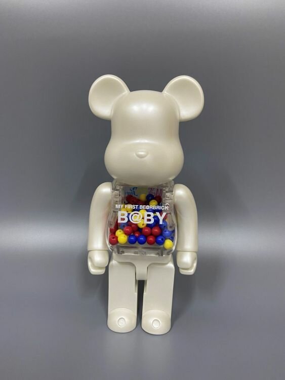 Bearbrick, статуэтка/фигурка, для интерьера, Baby white, пластик, 28 см