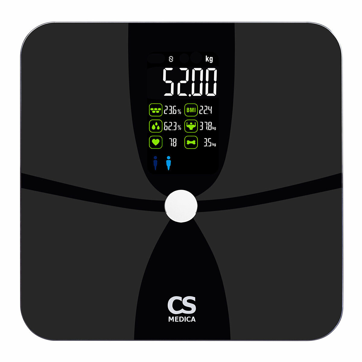 Весы электронные напольные CS Medica CS-3041.1BT с 16 показателями состава тела