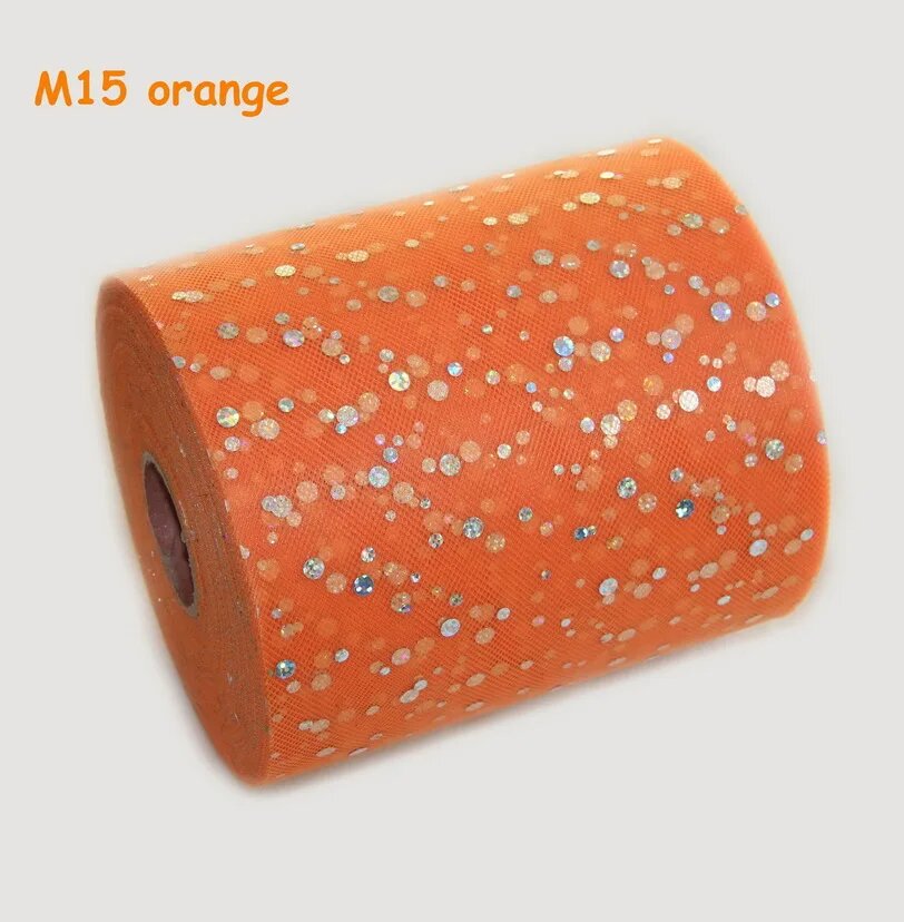 Детская одежда из ткани 6 дюймов * 100 ярдов Тюль катушка с сияющим блестка с лазерным блеском тюль