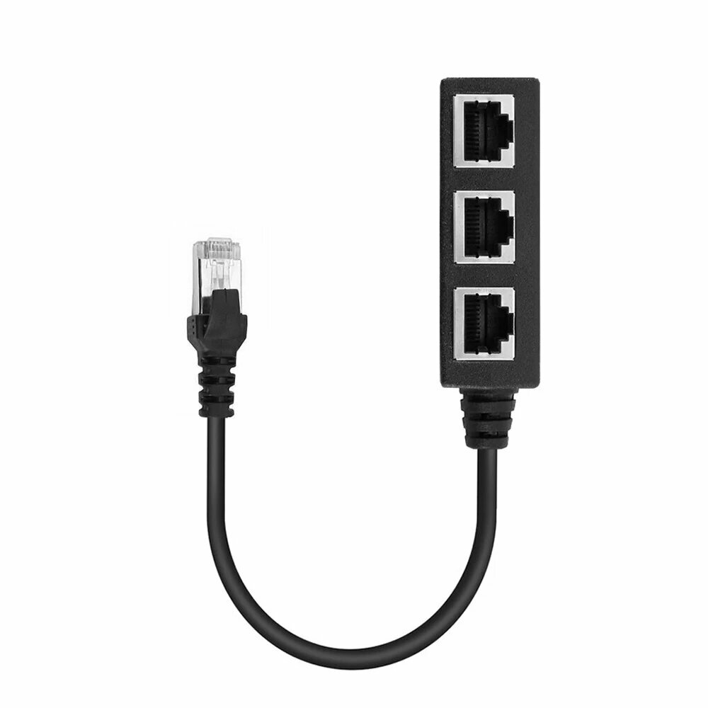 Разветвитель кабеля Ethernet RJ45, сетевой адаптер, разветвитель Ethernet, кабель от 1 до 3, подходит для разъема Super LAN Ethernet, адаптер Cat 6