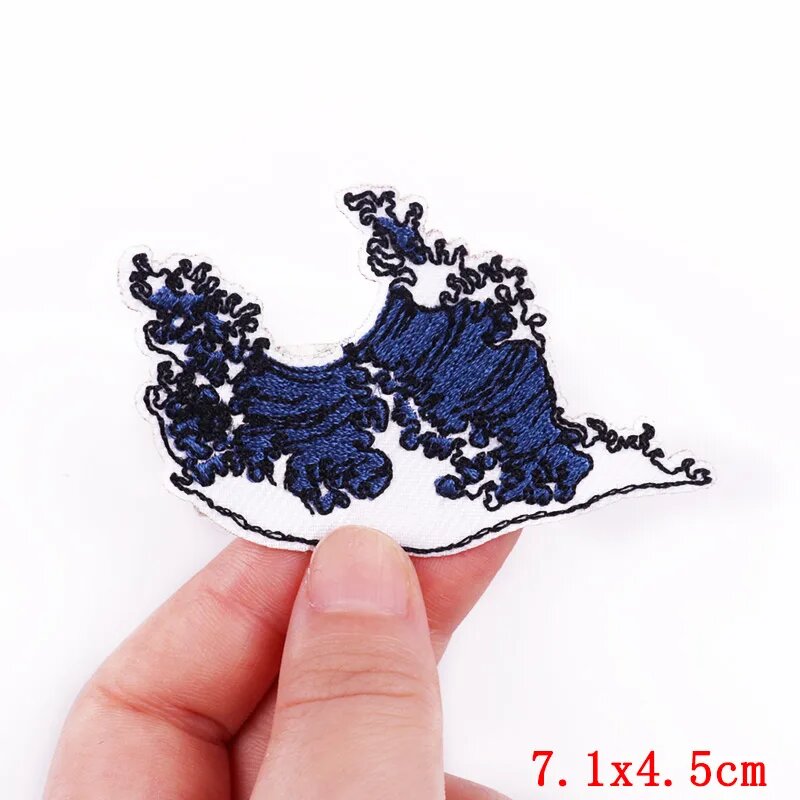 Нашивки Prajna с вышивкой горы Темно-синий, PE4972CT