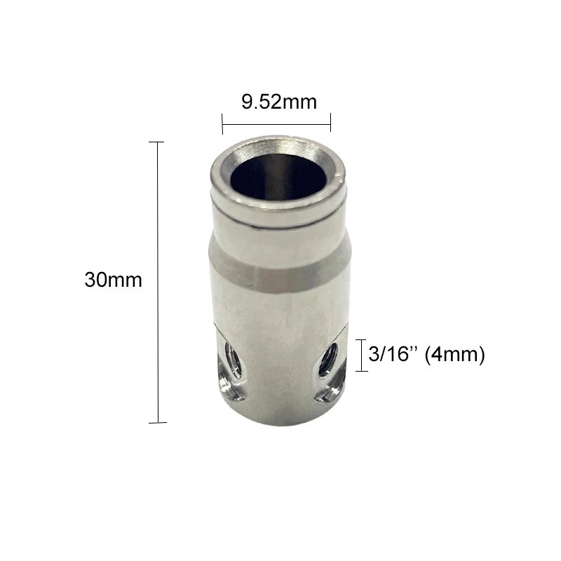 Быстроразъёмная муфта 3/8", металлическая End cap 2 hole