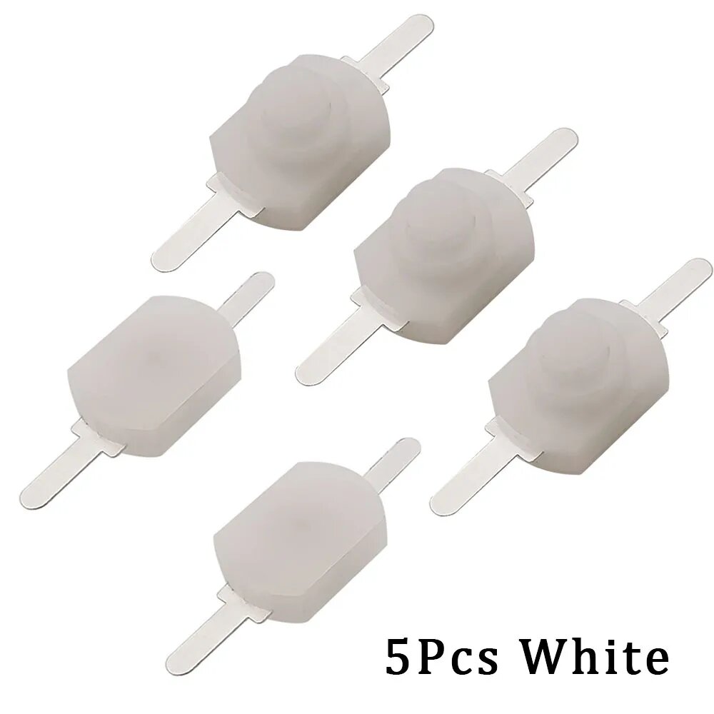 Мини кнопочные переключатели 1208YD 5 шт. 5Pcs White