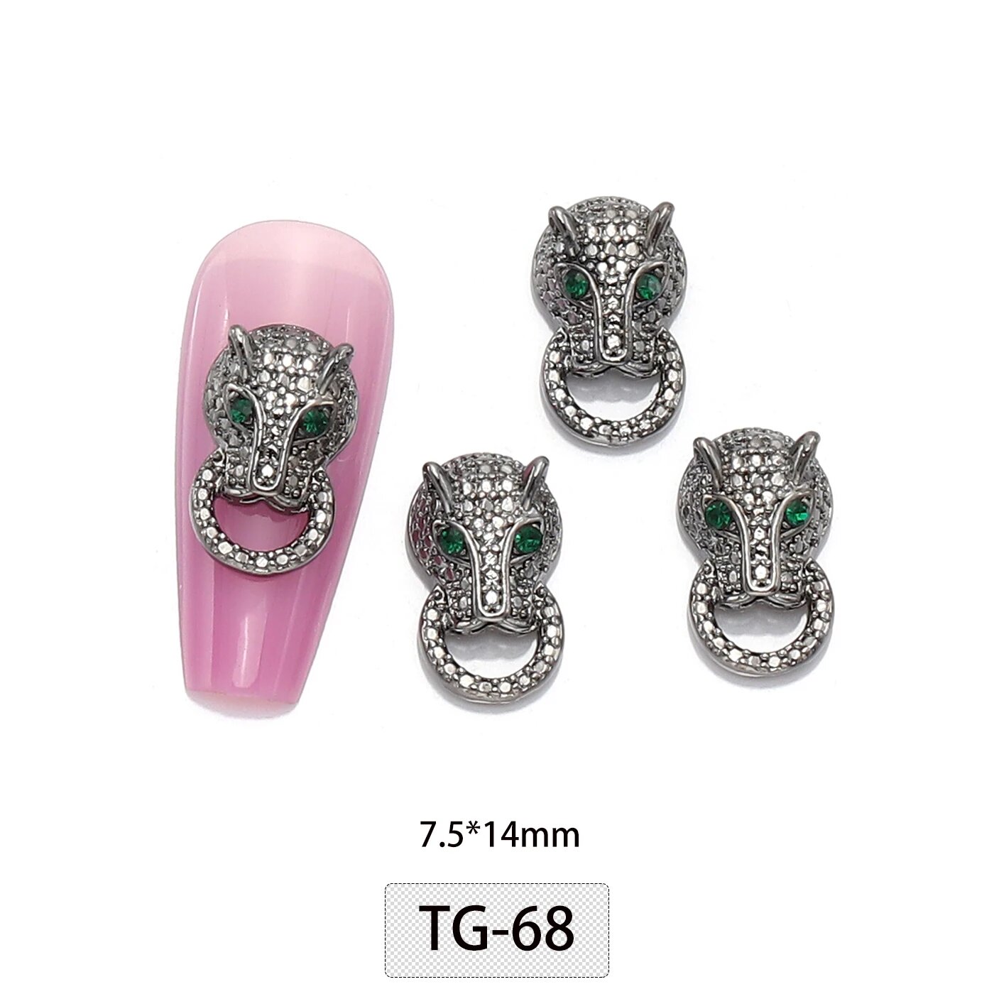 Металлические шармы для ногтей 10 шт. TG-68