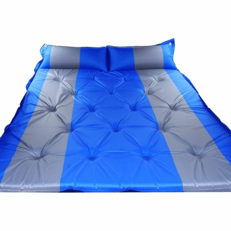 Двуспальная надувная кровать для кемпинга толщиной 3 см-синий