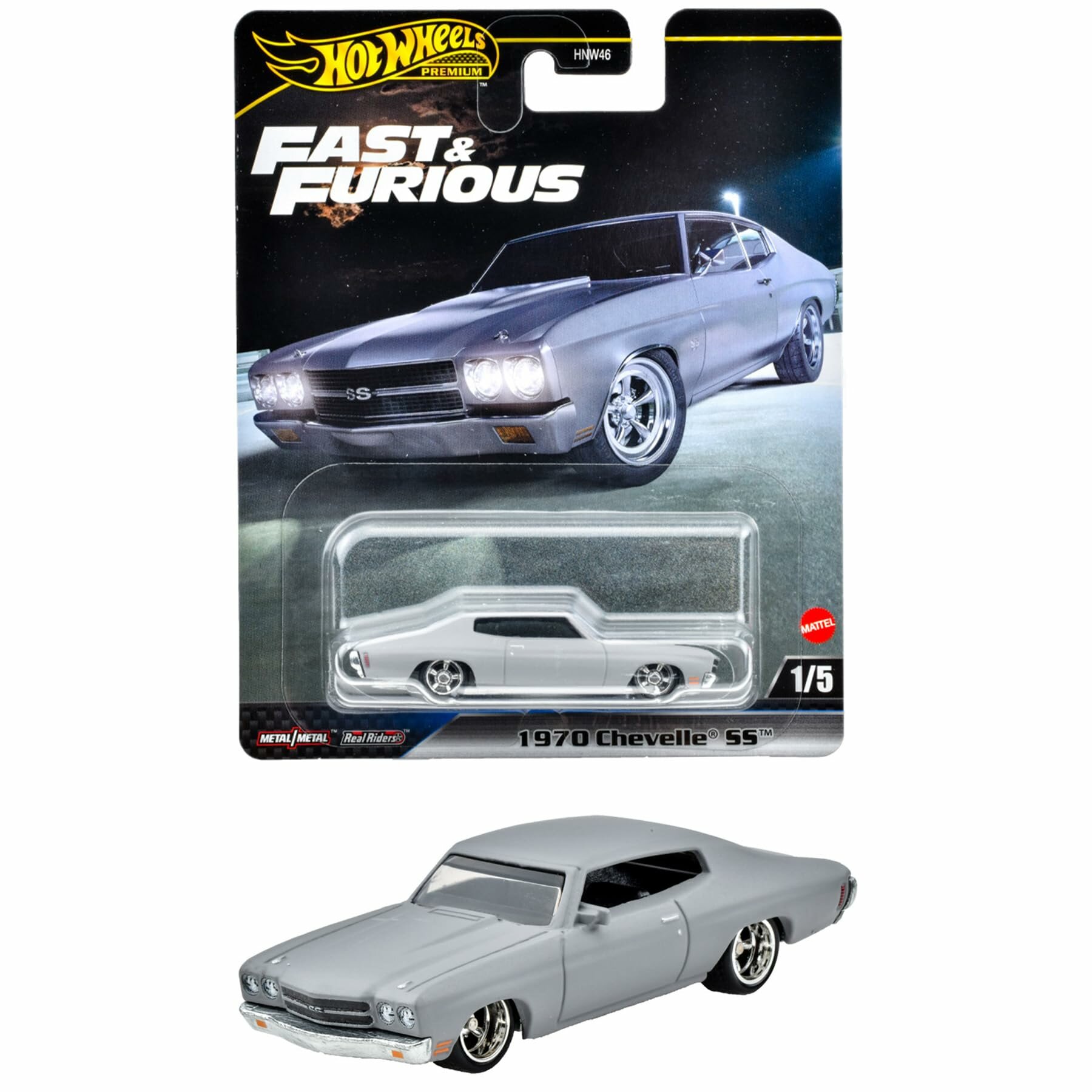 Машинка коллекционная Mattel Hot Wheels Fast & Furious 2025 HNW46-1970 Chevelle SS
