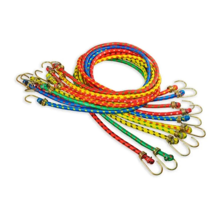 Шнур багажный, резинка для крепления груза с крючками (1 метр)