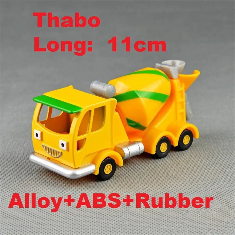 Thabo бетонный миксер, 11см, Alloy+ABS+Rubber, Желтый, Зеленый