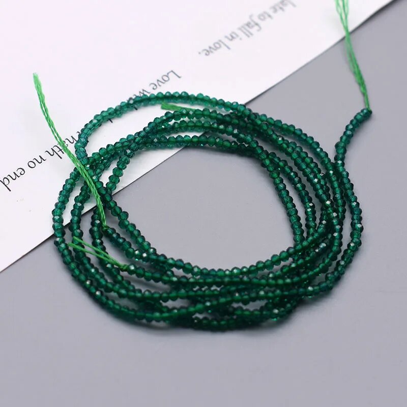 Бусины ЯnQi Шпинели 2 мм 172 шт. Изумрудный, 8