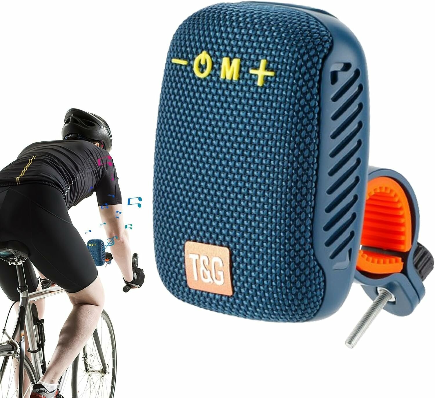 Колонка портативная музыкальная bluetooth, Велосипедный динамик, T&G, Подарок на 8 марта