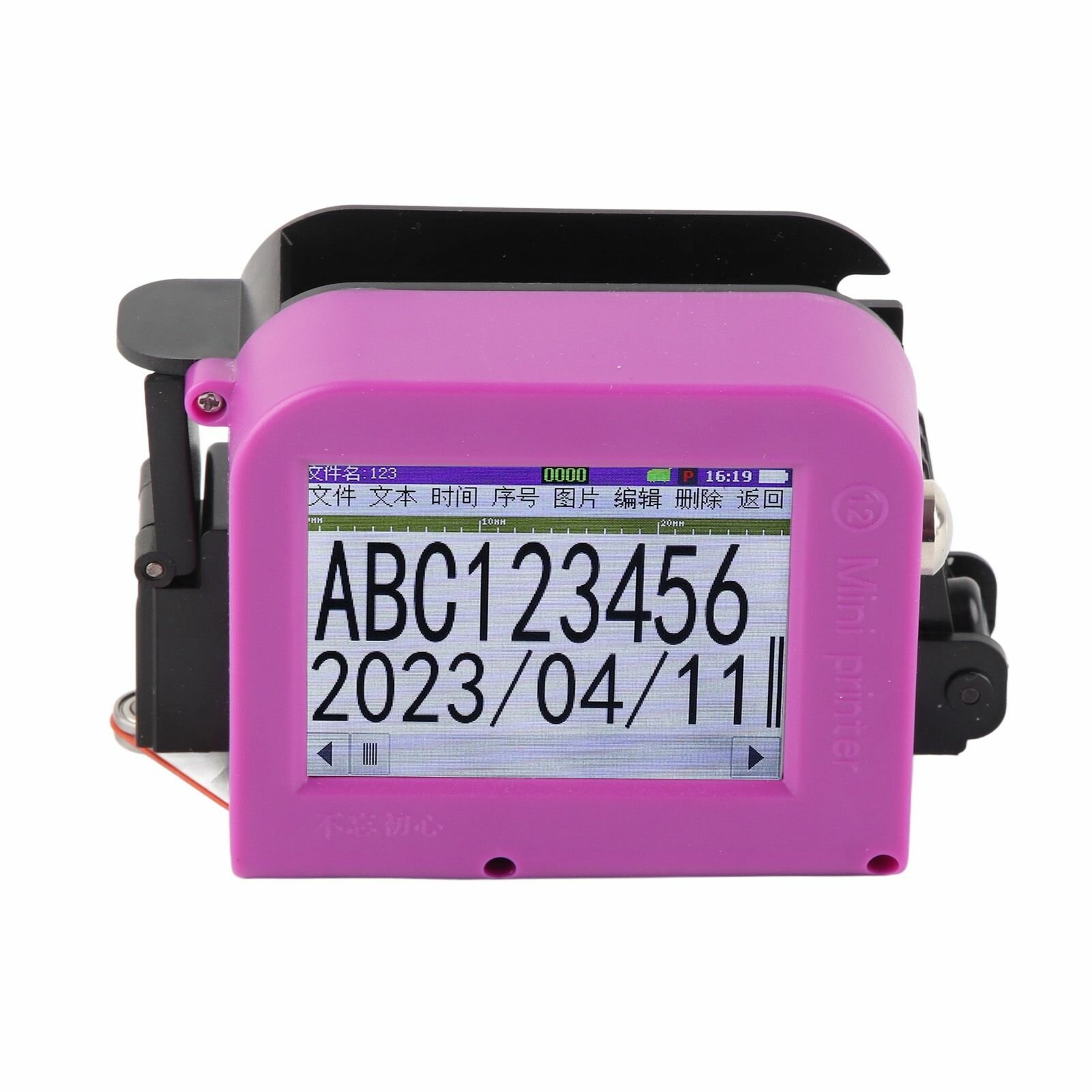 Портативный струйный принтер с сенсорным экраном для маркировки логотипов и дат без картриджей 100-240V