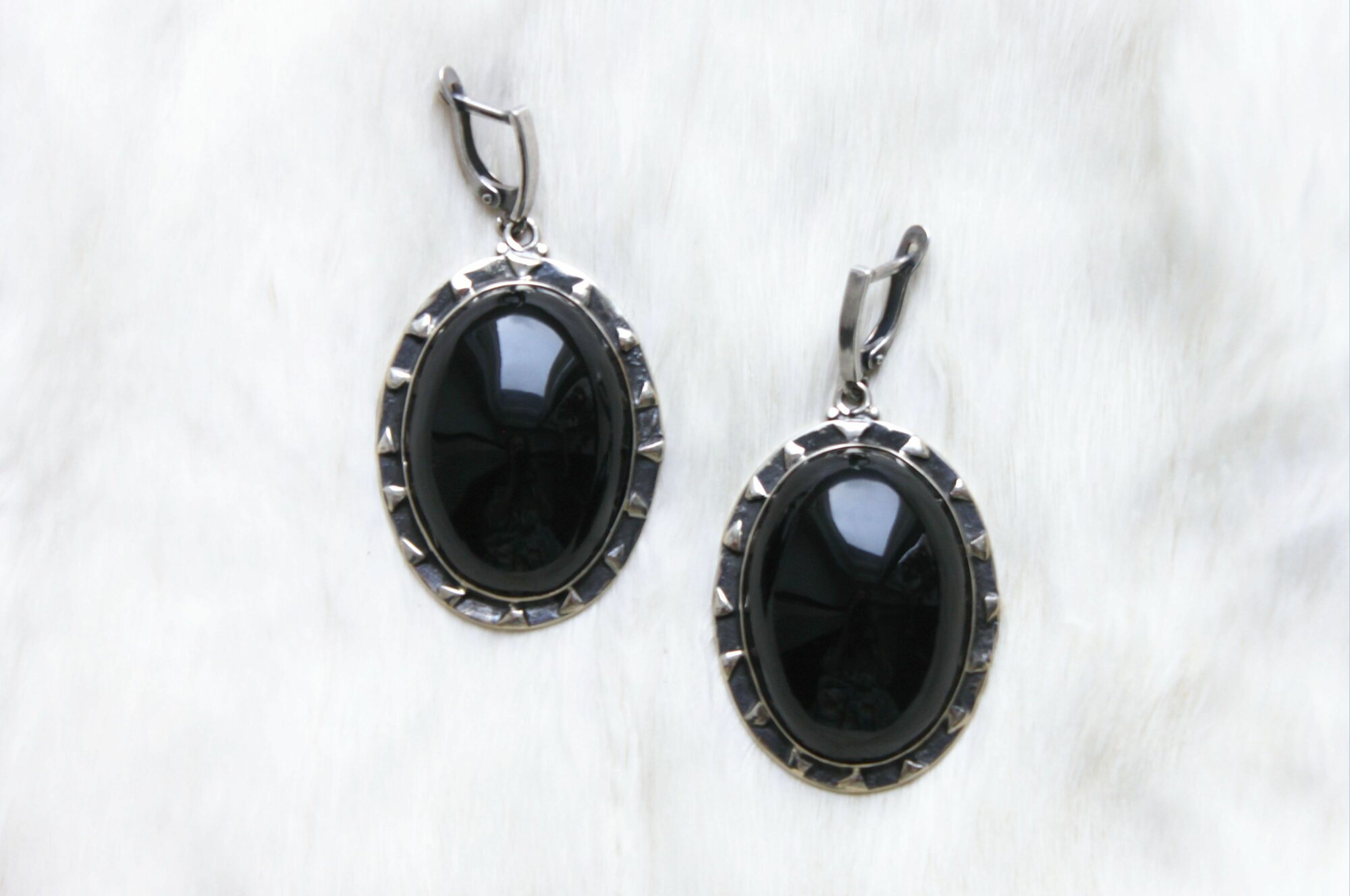 Серьги, морион