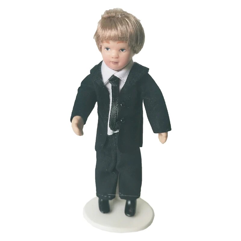Миниатюрная фарфоровая кукла мальчик 1/12 iland