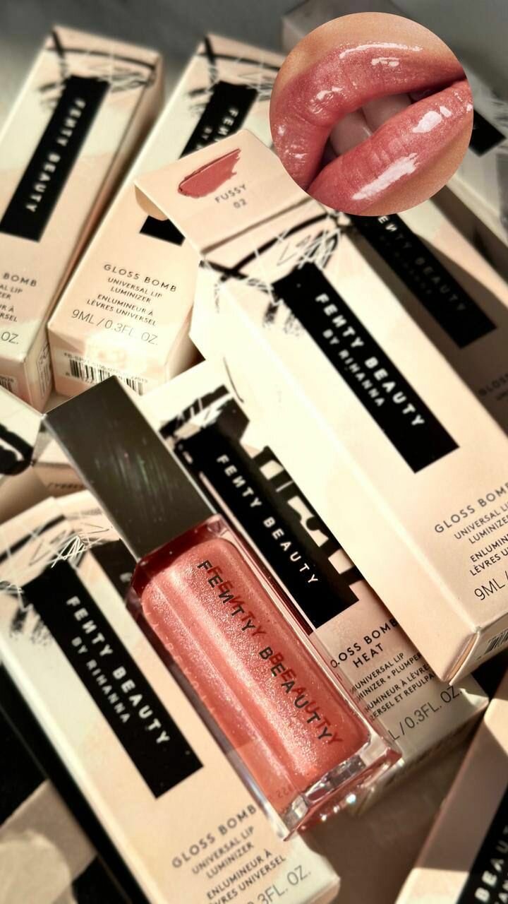 Fenty beauty gloss bomb , блеск для губ , fussy 02