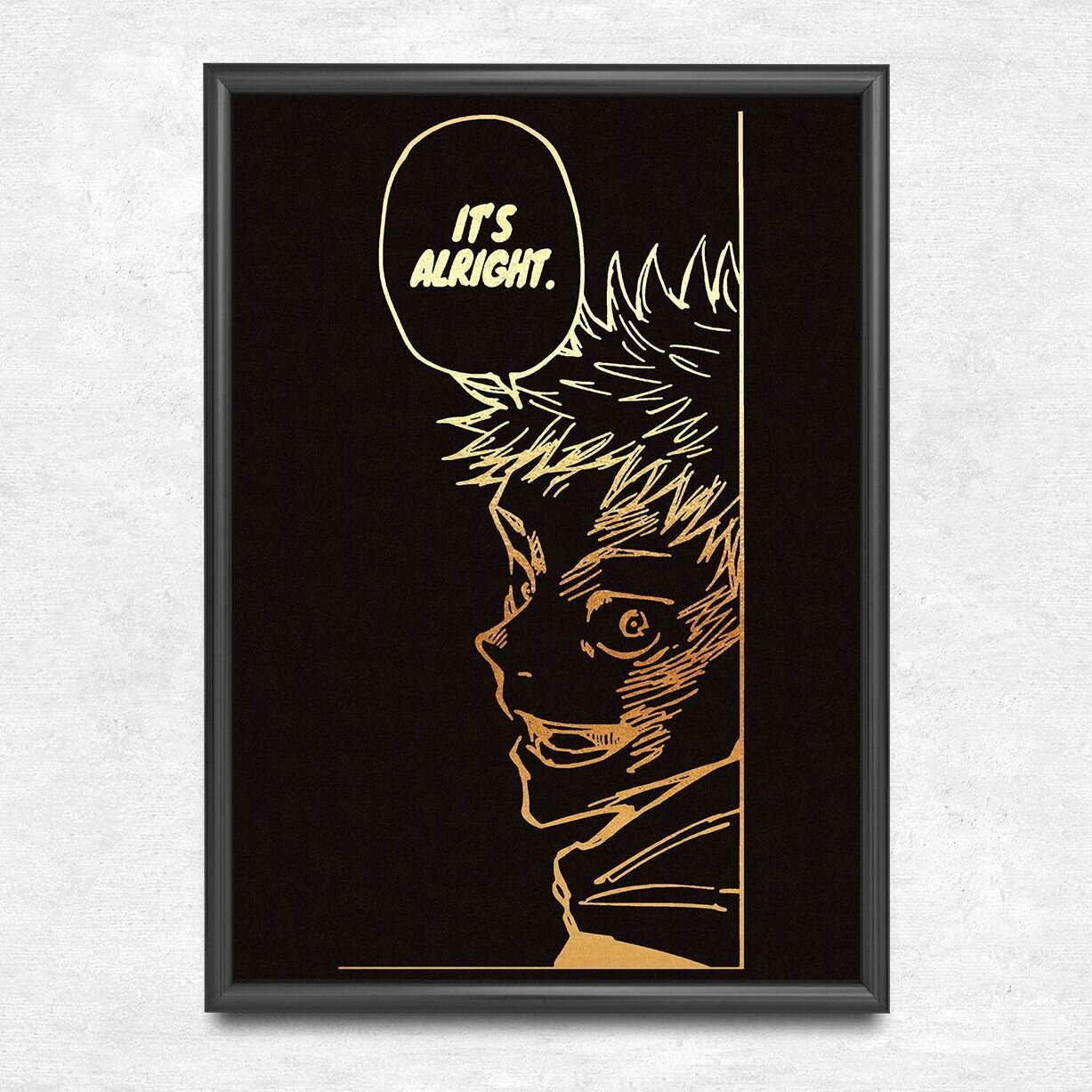 Постер на стену по аниме Магическая битва / Плакат интерьерный Sorcery Fight