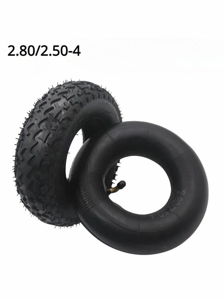 Покрышка внедорожная с Камера 9" 2.80/2.50-4 для электросамоката/квадроцикла/инвалидная коляска