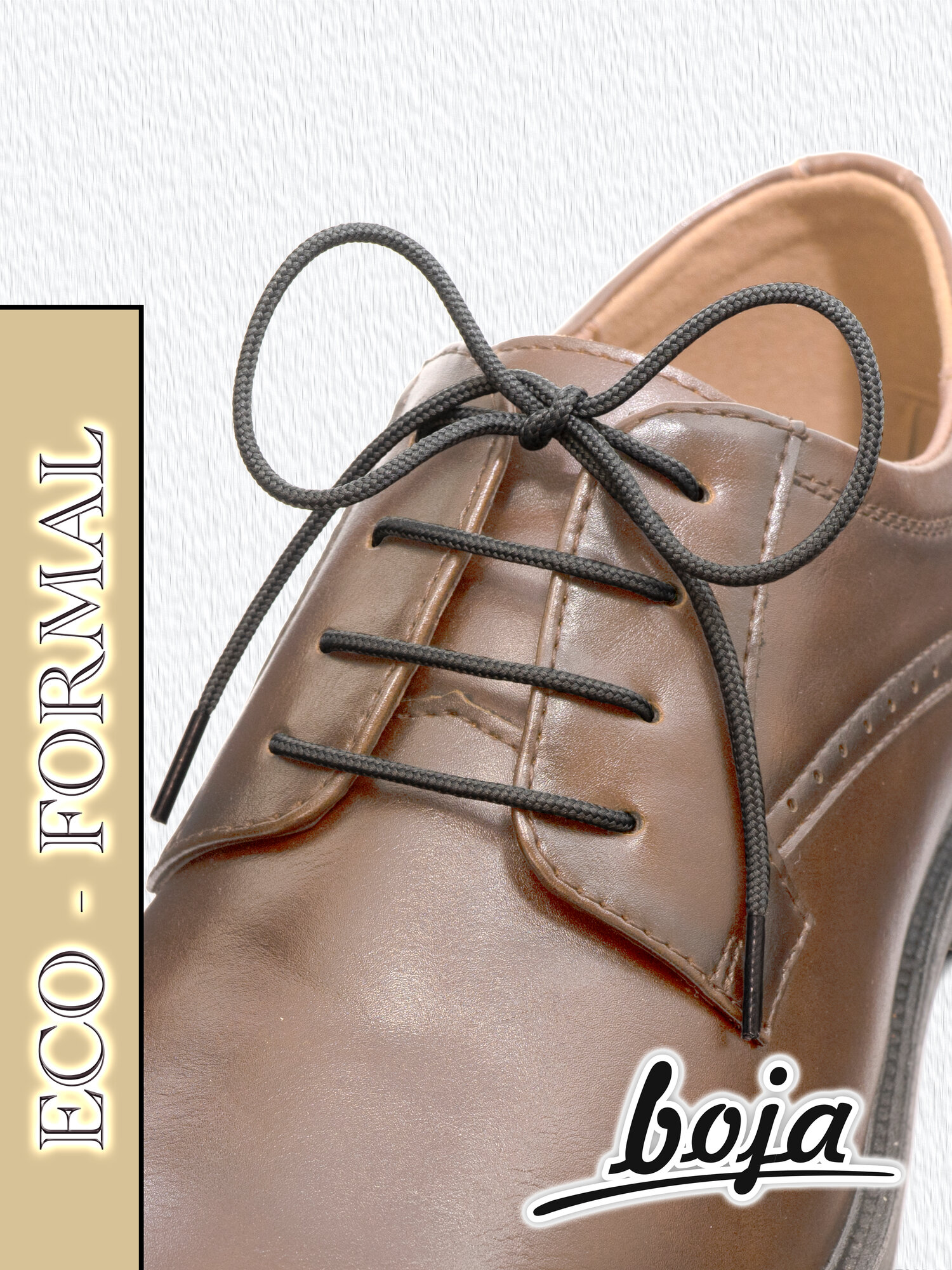 Шнурки для обуви BOJA (ЭКО), для туфель серые; круглые; тонкие 2 мм; 70 см, НЕ эластичные; НЕ резиновые; НЕ силиконовые; без фиксаторов