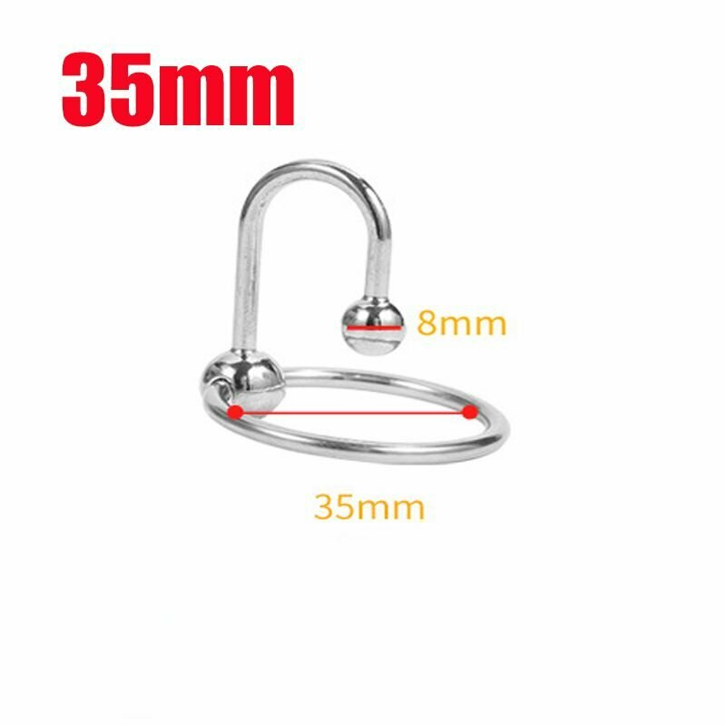 БДСМ Уретральный стимулятор Кольцо мужского пениса 40mm