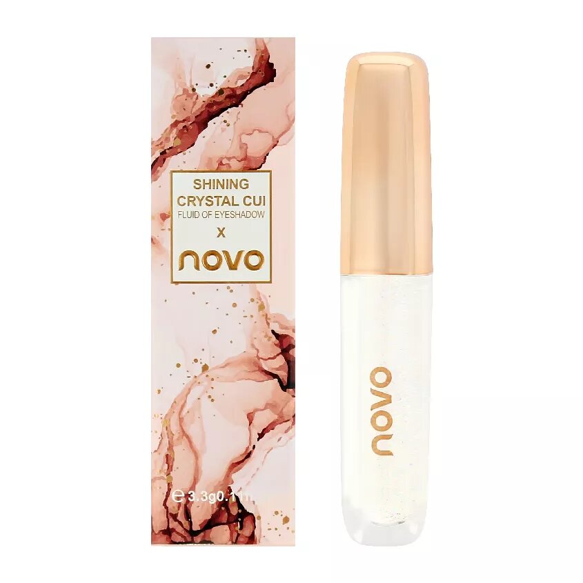 Тени для век `NOVO` SHINING CRYSTAL жидкие сверкающие, тон 03