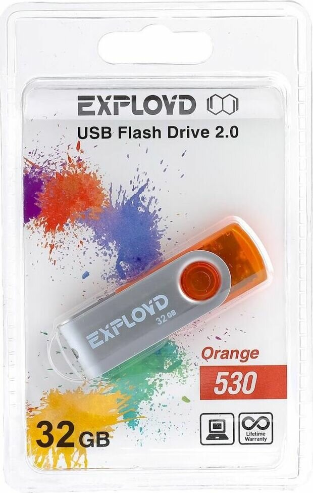 Флешка USB флеш карта 32GB 530 оранжевый [EX032GB530-O]