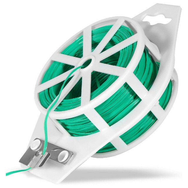 Проволока для подвязки растений MAXITERRA на катушке, 20м, толщина- 2мм, полиэтилен