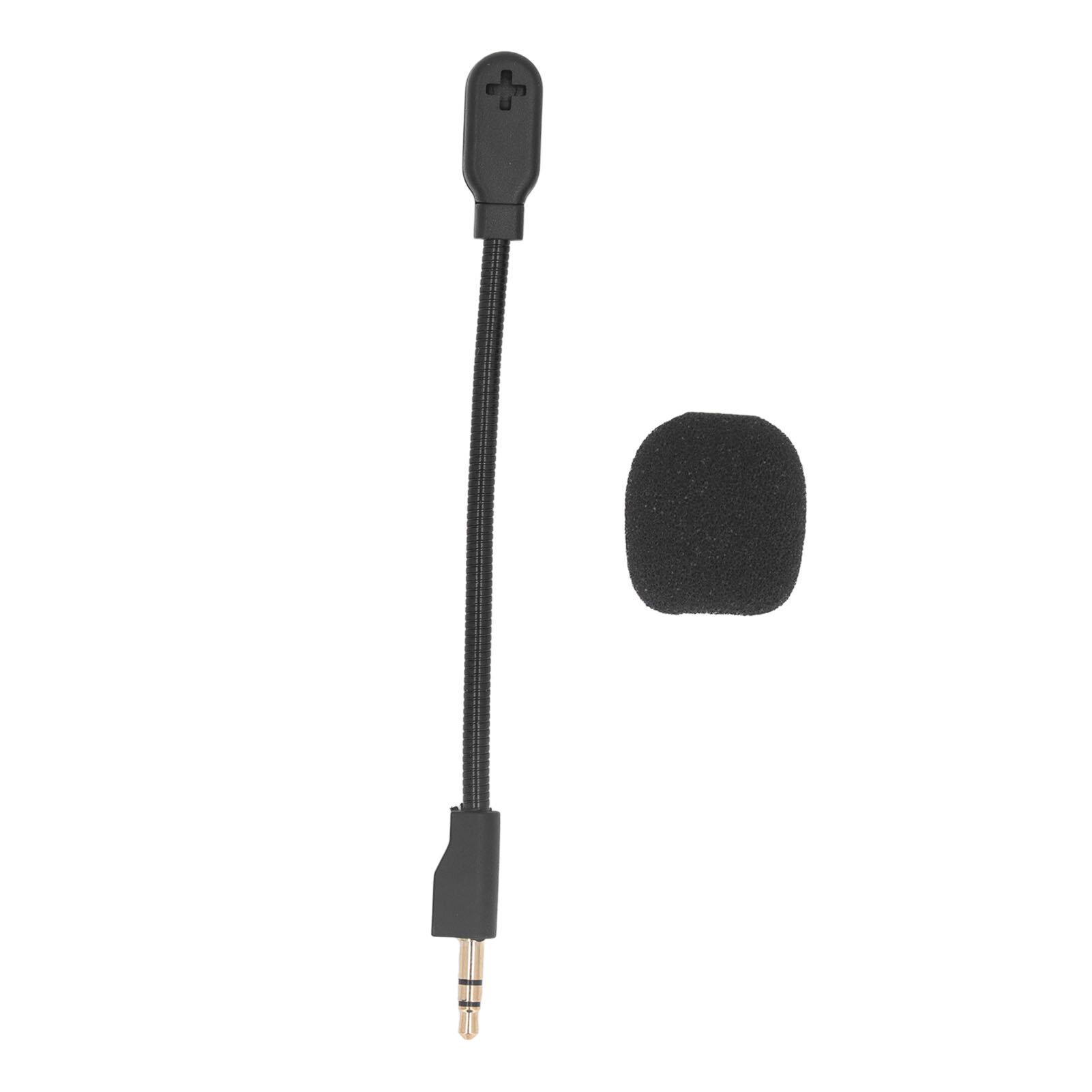 Replacement Game Mic with Foam Cover 3.5mm Jack Noise Cancelling Detachable Microphone Boom for Wireless Gaming Headset