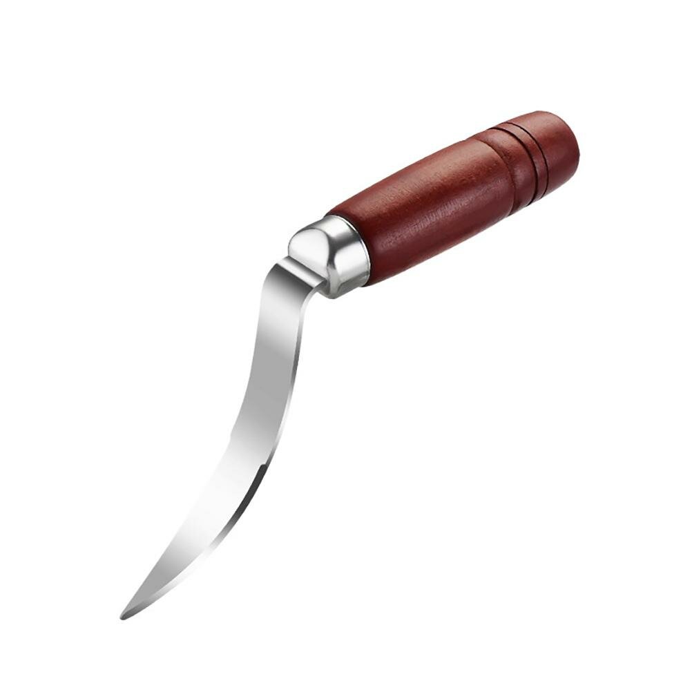 Кокосовая банка для открытия кокосового скребка с деревянной ручкой из нержавеющей стали кокосовой скребок для кухонного гаджета