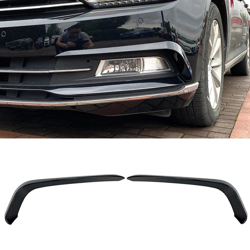 Противотуманная передсветильник фара для Volkswagen VW Passat B8, вариант 2016, 2017, 2018-2020, рама, крышка, отделка, гоночная наклейка, решетка, автомобильные аксессуары Glossy Black