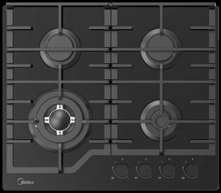 Газовая варочная поверхность Midea MG593TGB черный