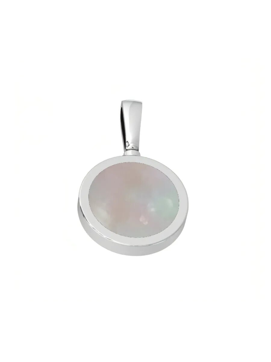 Подвеска, серебро, 925 проба, родирование, перламутр