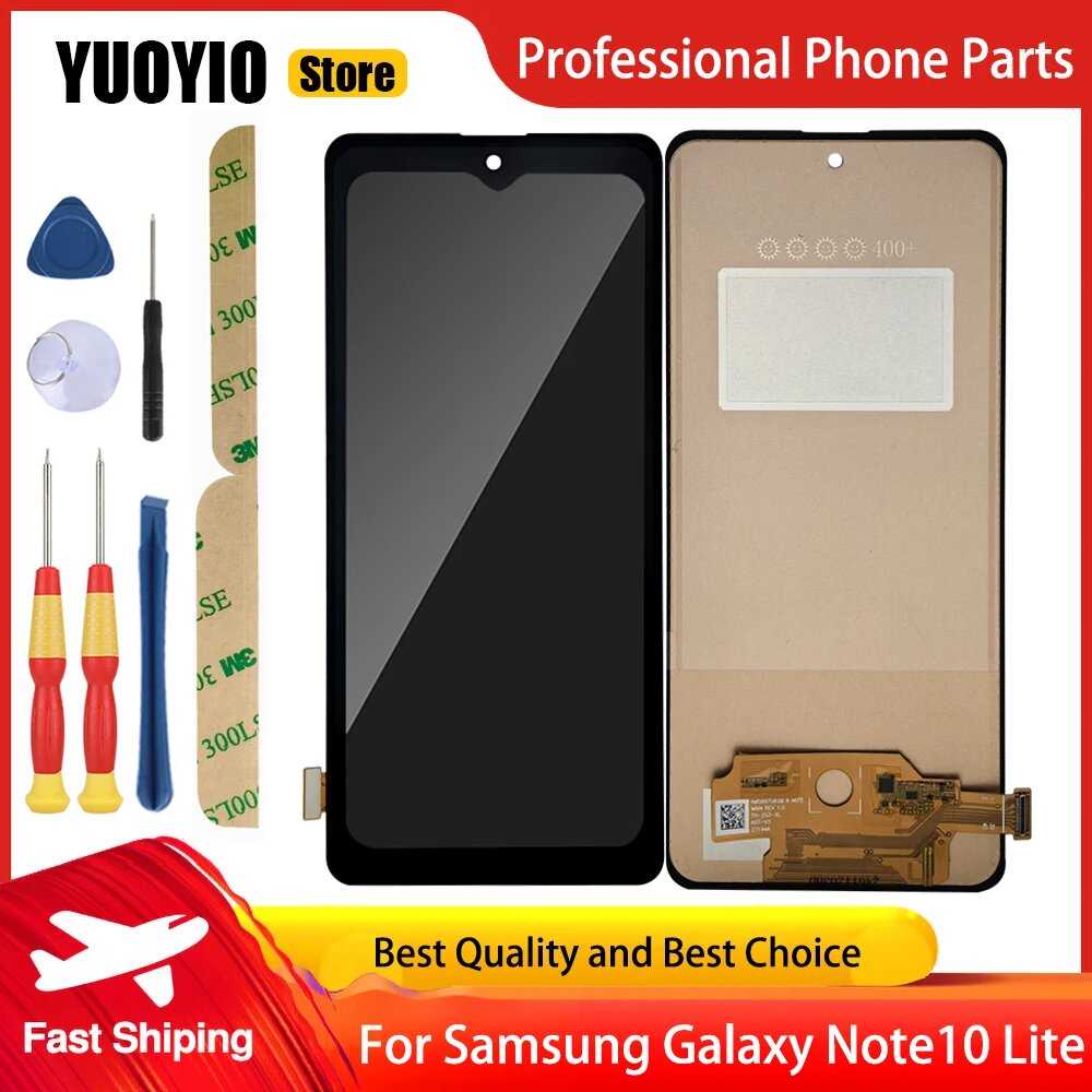 Для Samsung Galaxy A70 2019 A705F Note 10 Lite S10 Lite S20 FE ЖК-дисплей, дигитайзер сенсорного экрана в сборе, сменный бесплатный инструмент Note 10 Lite