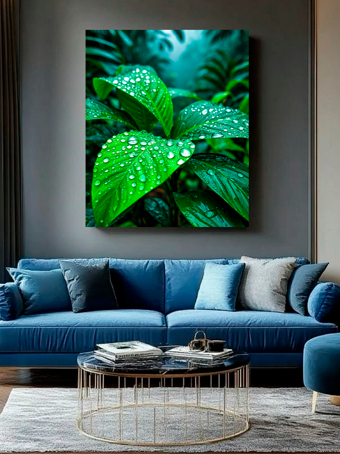 Картина на стену для интерьера "После дождя" 40х50 см, холст на подрамнике, InterToys