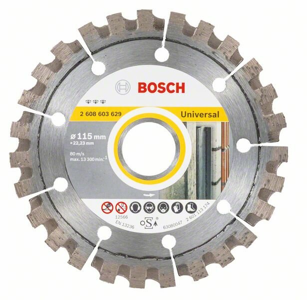 Bosch Алмазный диск Best for Universal115-22,23 2608603629