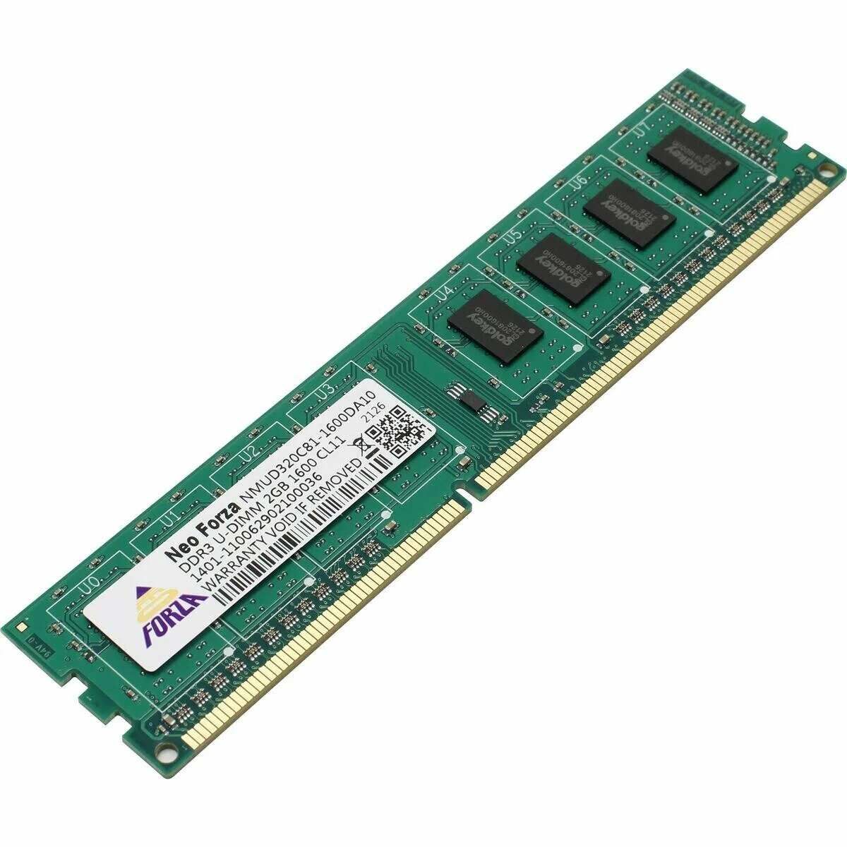 Оперативная память DRAM DDR3 Neo Forza 4G (NMUD340D81-1600DA10) 1600 МГц