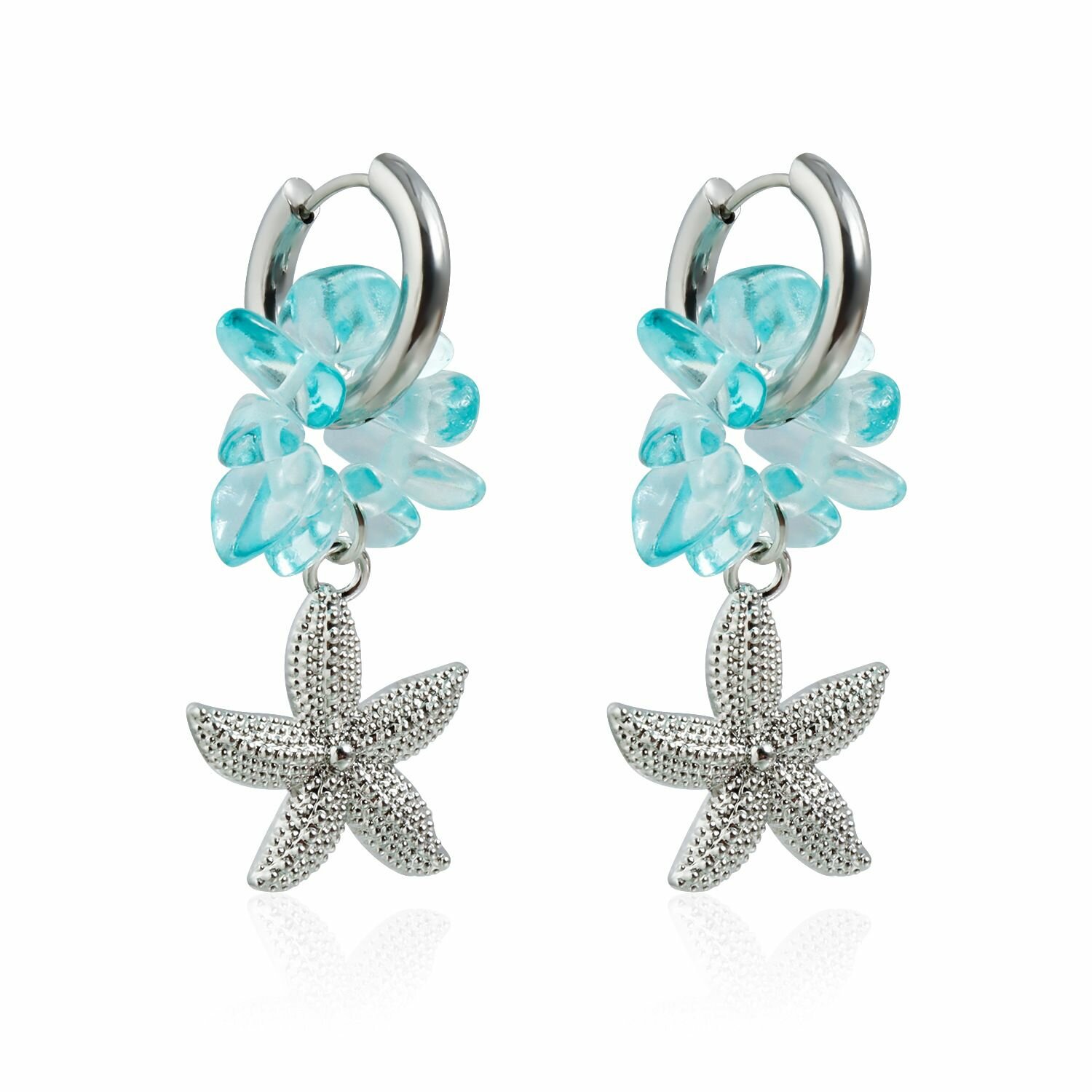 Серьги, стекло