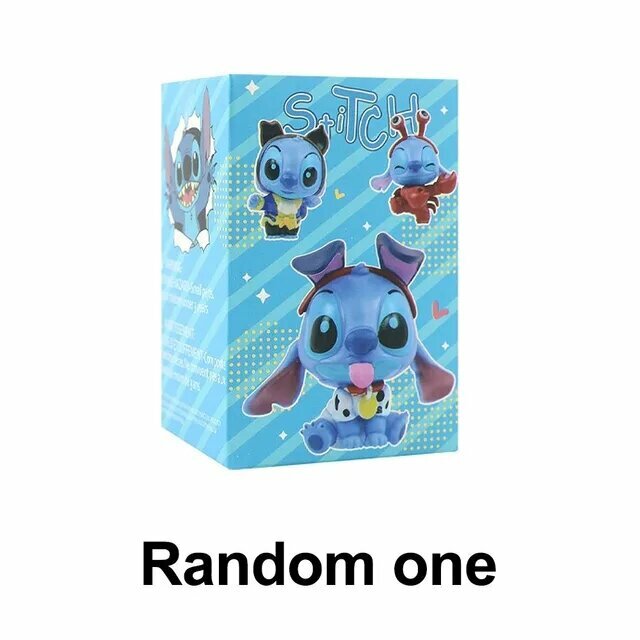 Кукла Miniso Stitch 2.0 Blind Box Doll — забавные коллекционные дневники, украшения для тортов в стиле аниме и настольные украшения, идеально подходящие для подарков на детский день рождения.