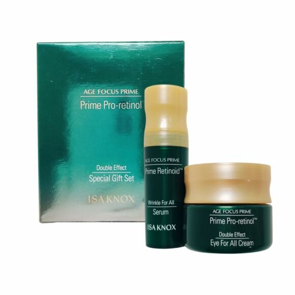 Набор антиворастных миниатюр с ретинолом срок 2items ISA KNOX Age Focus Prime Pro-retinol Double Effect