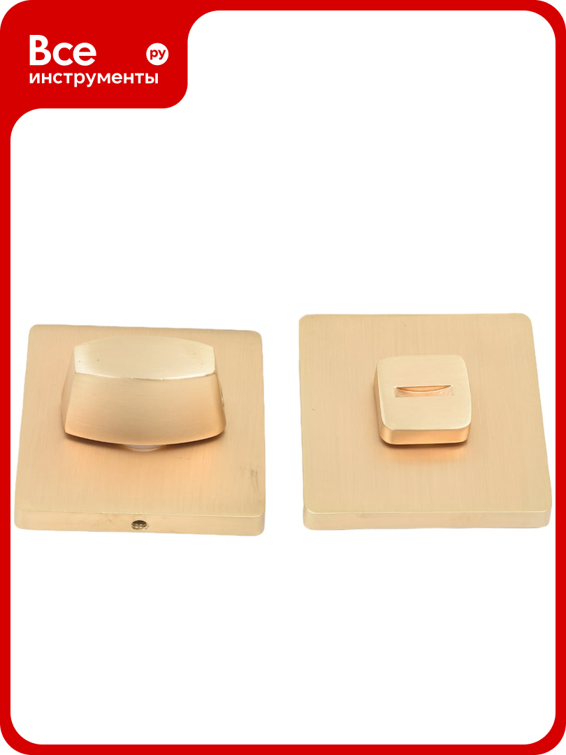 Поворотная ручка FUARO BK6. K. SL52 SSG-39 сатинированное золото, для установки на внутренние входные и межкомнатные двери