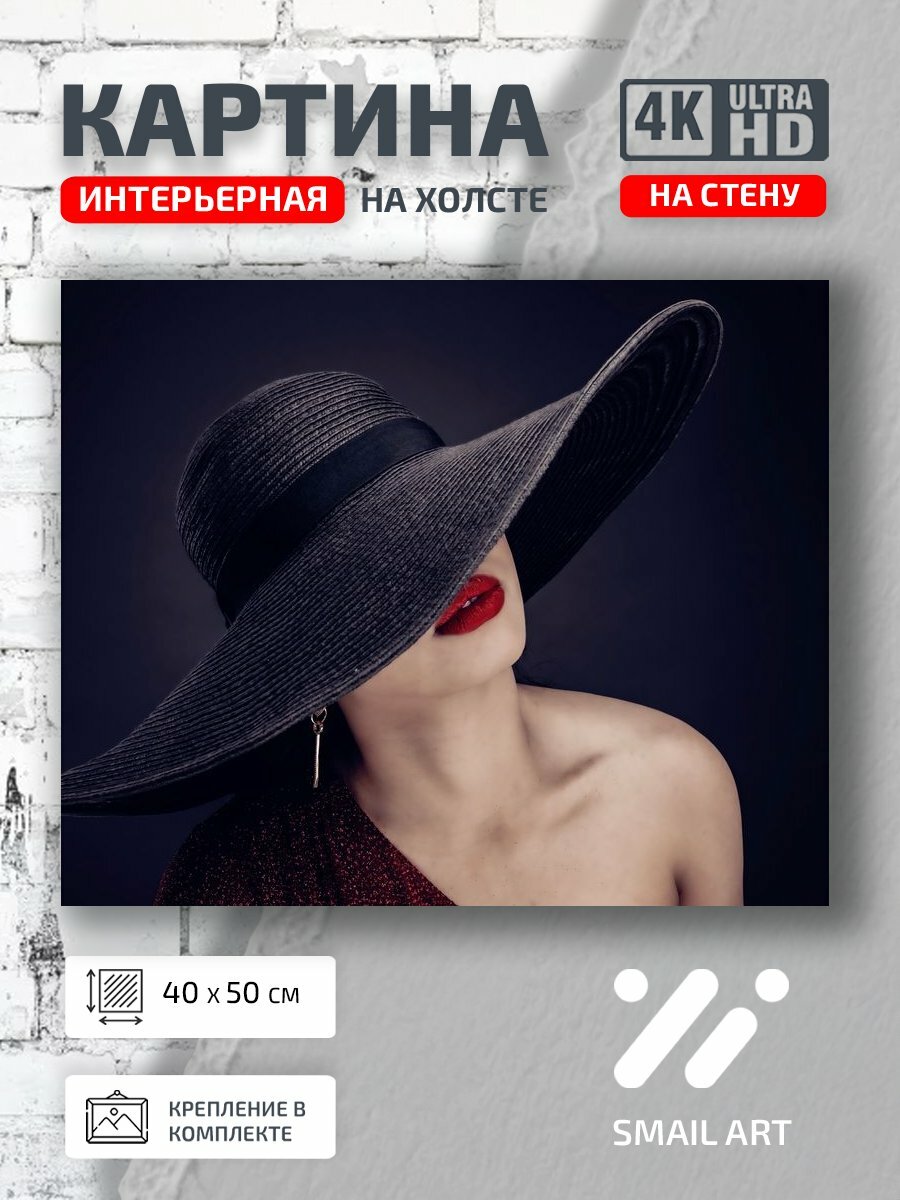 Картина на холсте интерьерная 40 на 50 на стену Фон Portrait для кабинета портрет интерьер